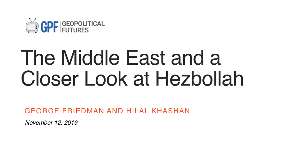 Live Discussion: The Middle East and a Closer Look at Hezbollah ...